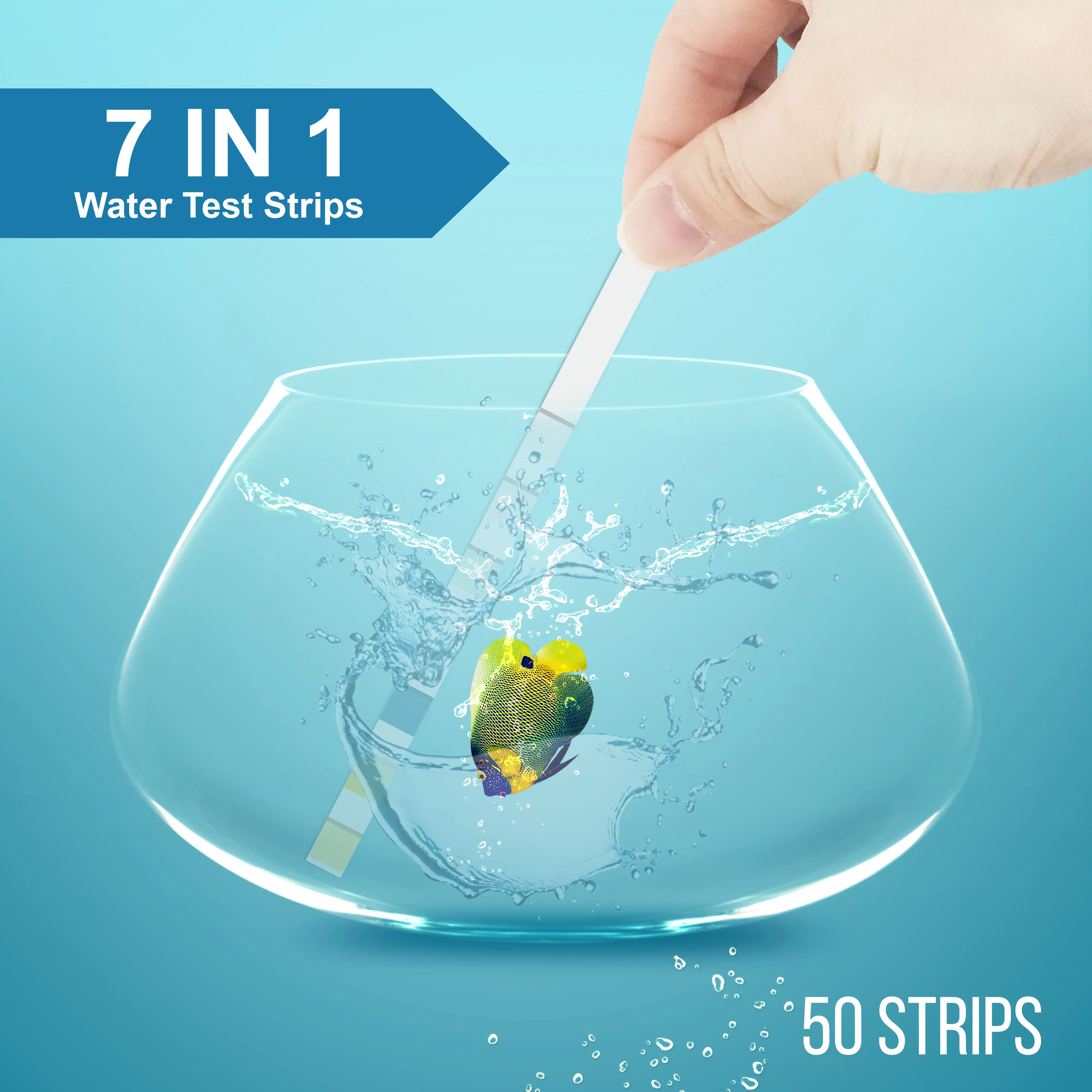 7 Way Pool And Spa Test Aquarium Fish Pond Water Quality Test Kit Water ...