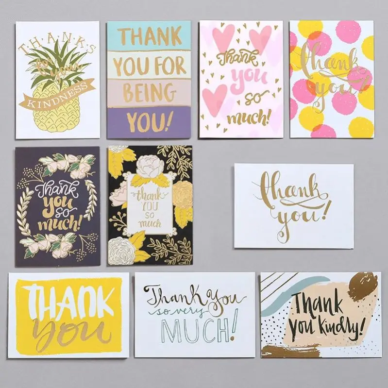 Bespoke Paper Thank You Notes Custom Tokens of Gratitude Crafted With ...