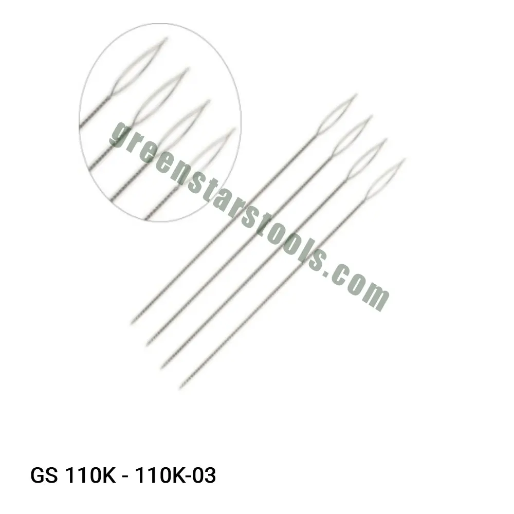 Collapsible Eye Twisted Needle 5 Inch - (4 Needles In 1 Card) Gs 110k ...
