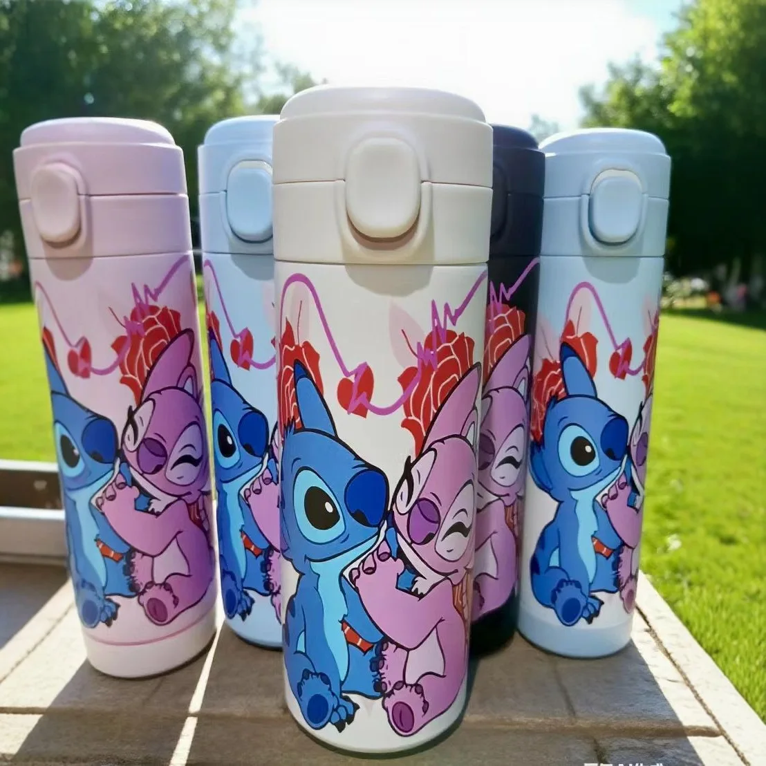 Stitch Cartoon Style 304 Stainless Steel Thermal Drink Cup Insulated ...