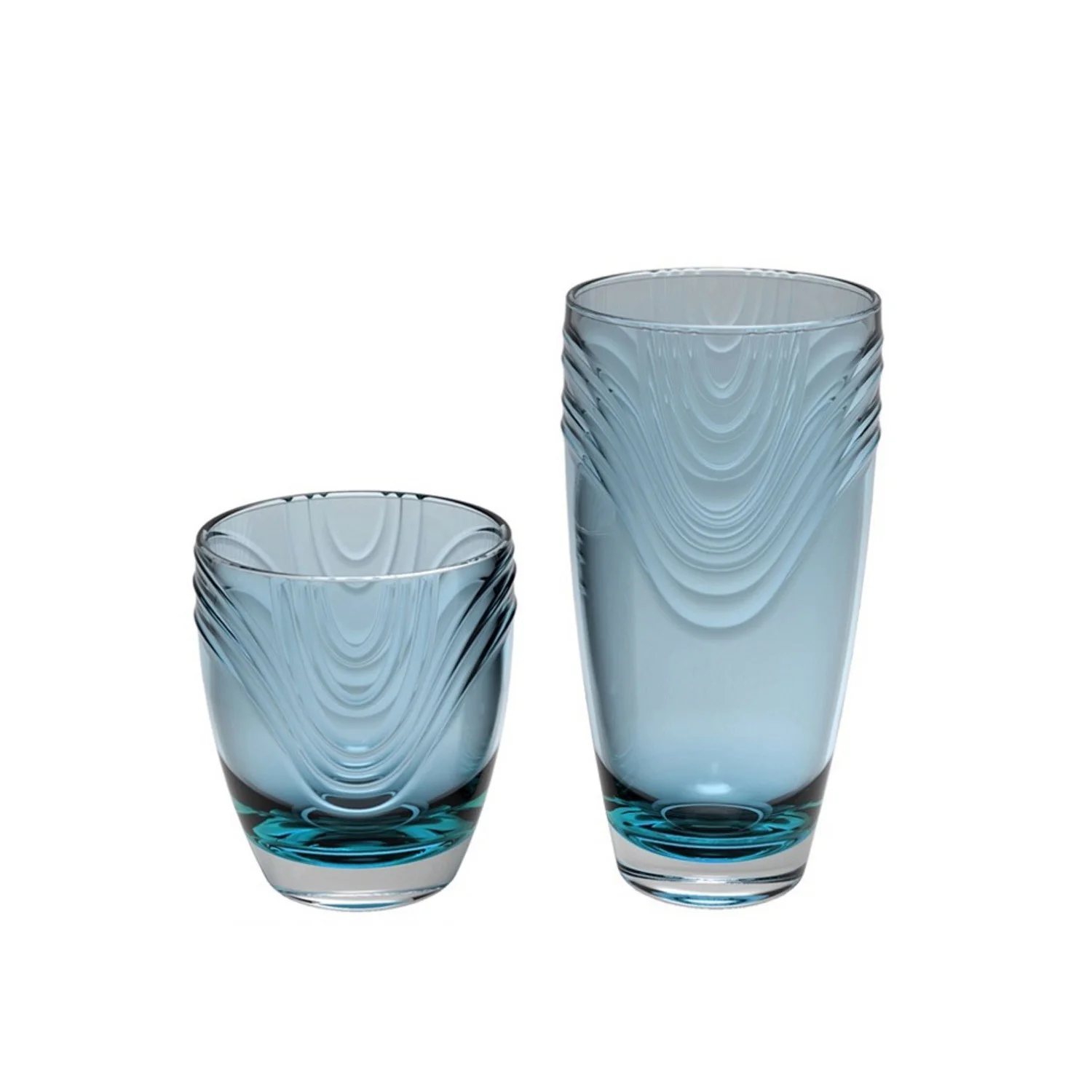 Water Ripple Design Acrylic Drinking Glass - Buy Heavy Bottom Water ...