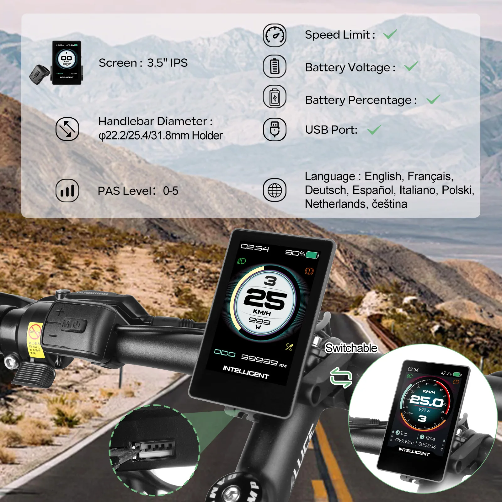 Varstrom New Cola Bear 2.0 Aluminum Alloy Electric Mountain Bike With ...