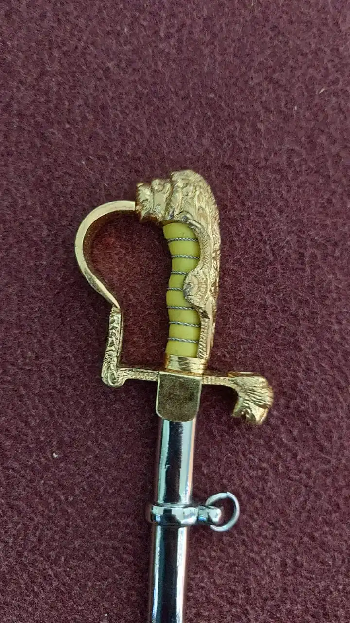 Flag Raising Ceremony Command Sword Antique Imitation Metal Sword Brass ...