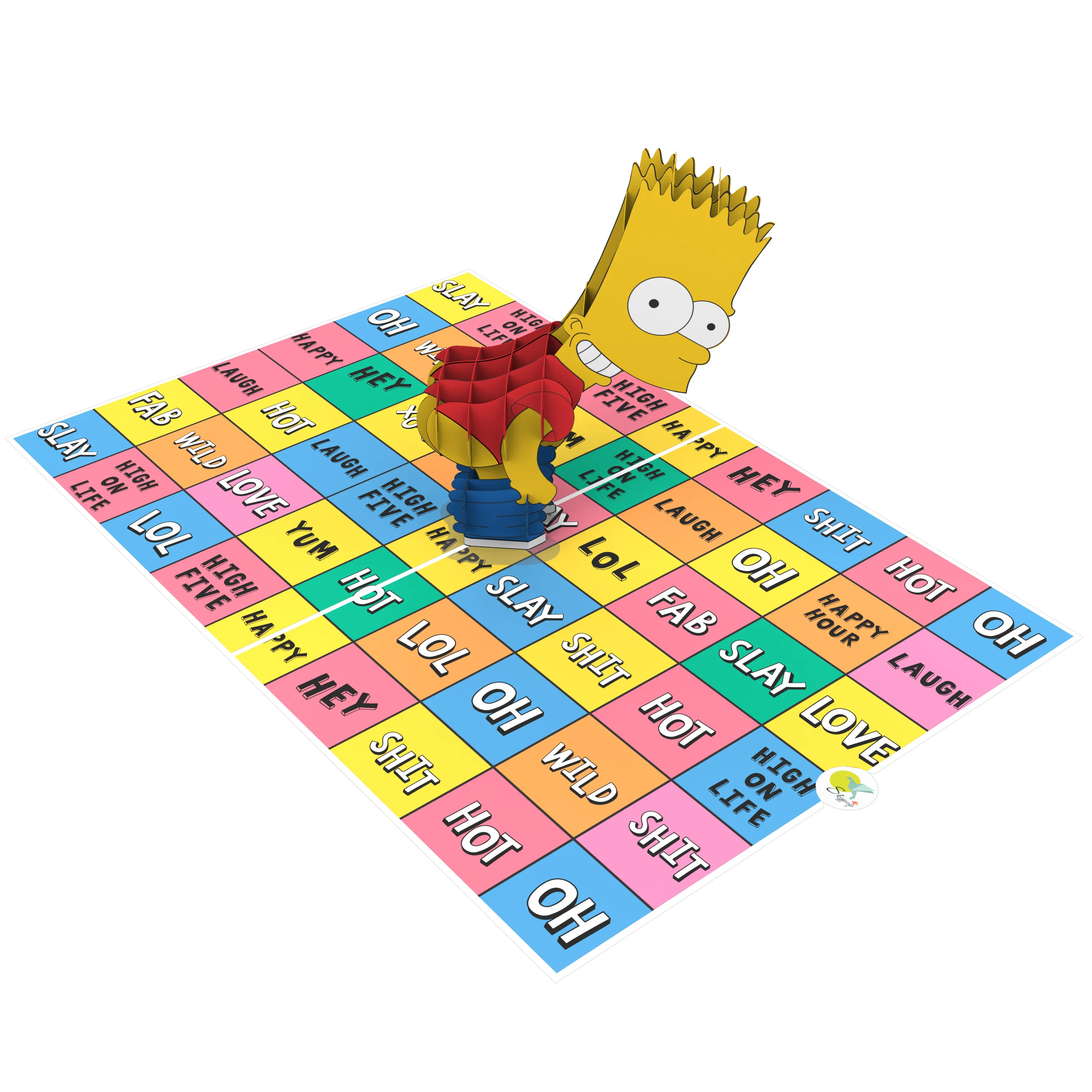 Funny Bart Simpson 3d Pop Up Card Hot Sale Best Seller For Funny Party ...