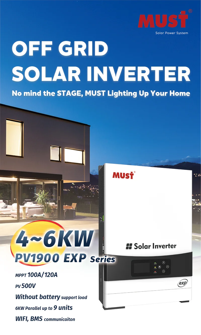 Smart 3kw 5kw 5kva 24v 48v Build-in 100a Mppt Pure Sine Wave Invert Off ...