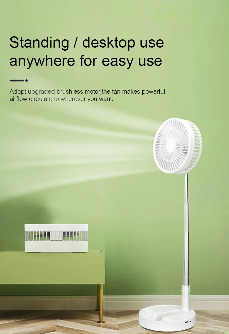 Kinscoter Foldable Rechargeable Fan - Perfect for Travel
