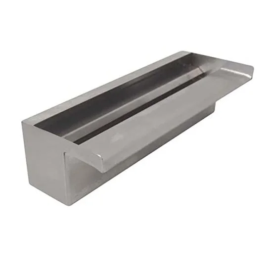 Metal Stainless Steel Pool Garden Spillway Rectangular Waterfall Pool ...
