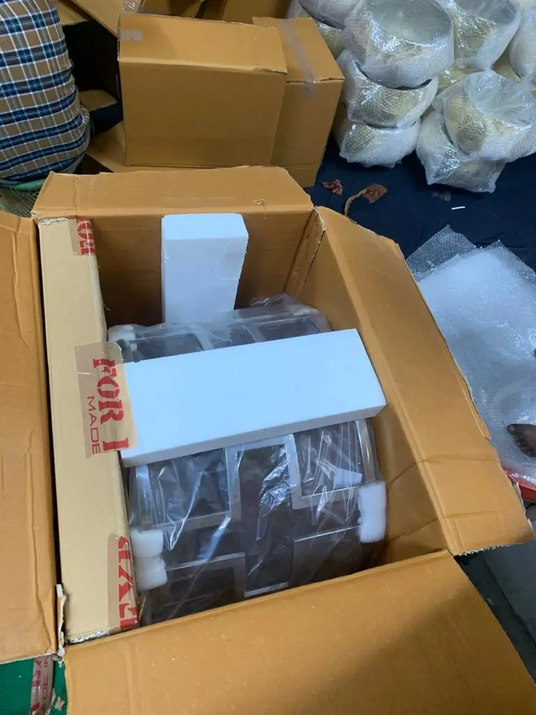 White & Gold Metal Ginger Jar Handmade Luxury Metal Ginger Jar - Buy ...