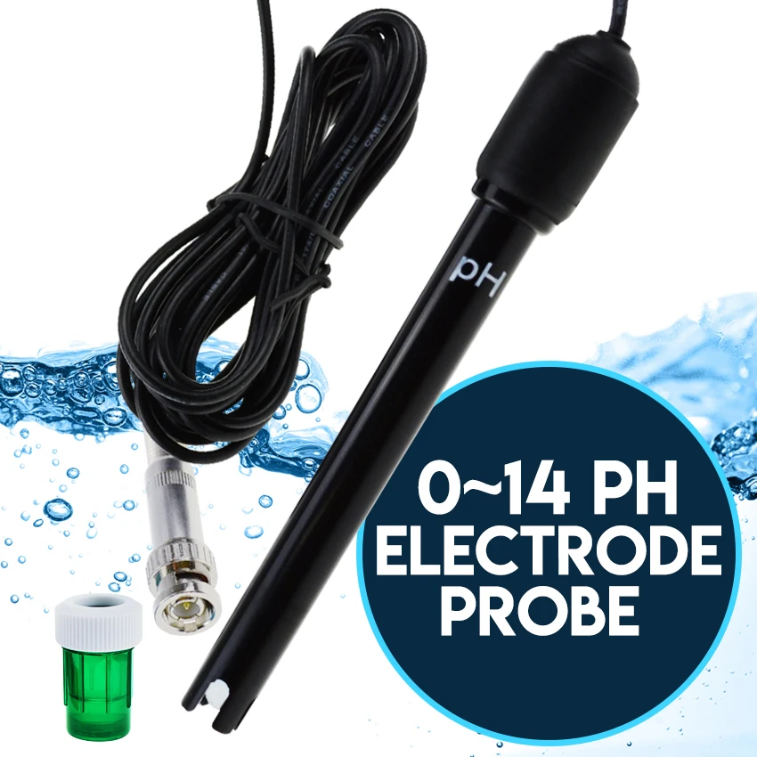 0-14 Ph Electrode Probe with BNC Connector - 300cm Cable