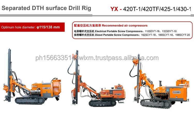 Dth Hole Digging Borehole Drill Rigs Vertical Horizontal Directional ...