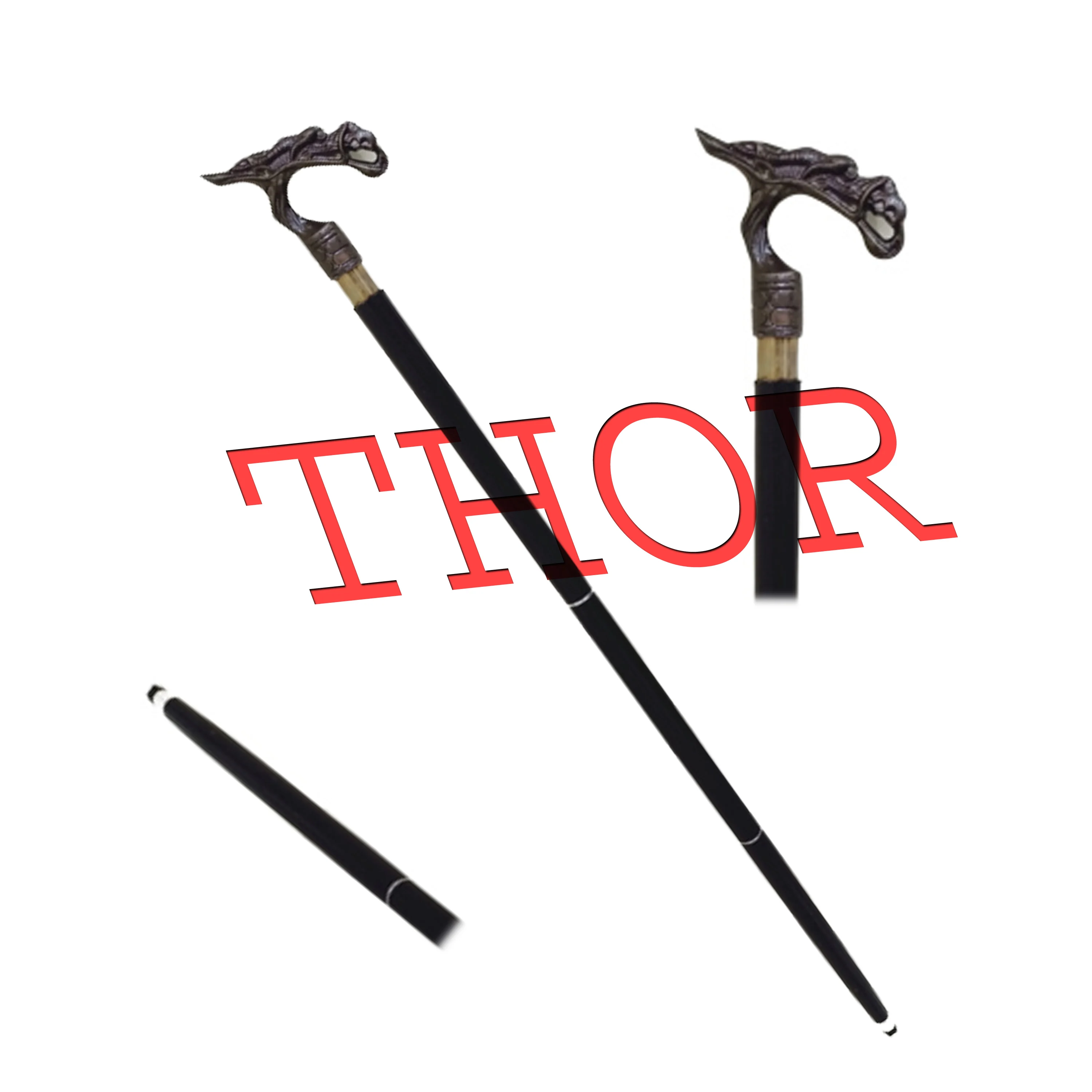 Solid Brass Dragon Head Handle Wooden Walking Stick Cane Affordable T Decorative Walking Cane