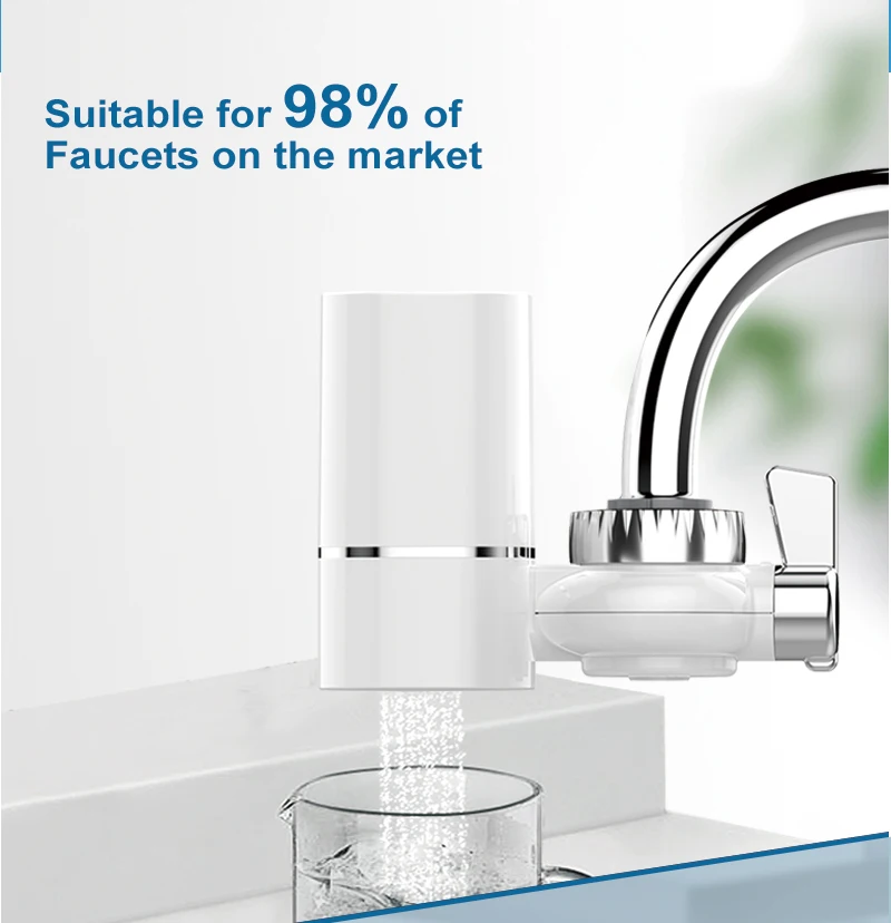 0.1 Micron Ceramic Filter Home Faucet Water Purifier Screw on Tap ...
