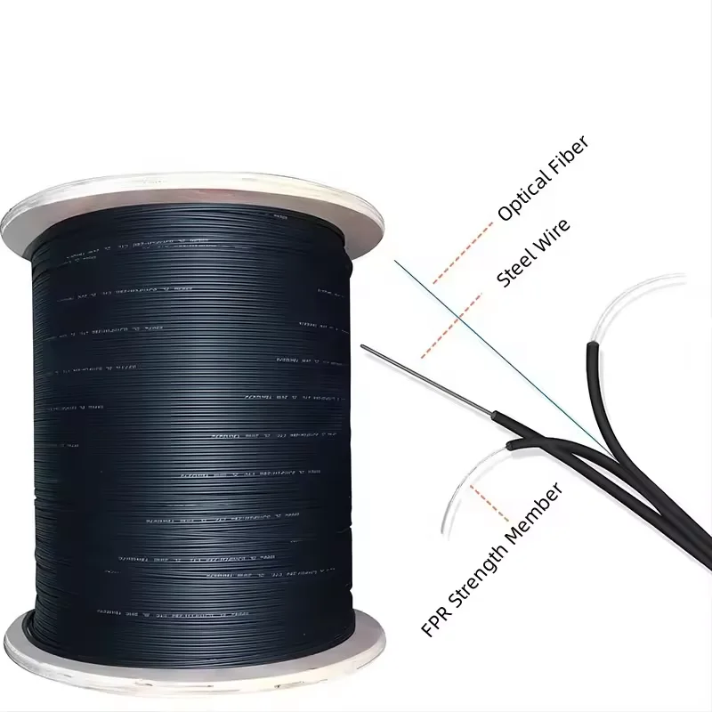 GJYXCH 4 core Self-supporting FTTH Drop Fiber Optic Cable Single Mode| Alibaba.com