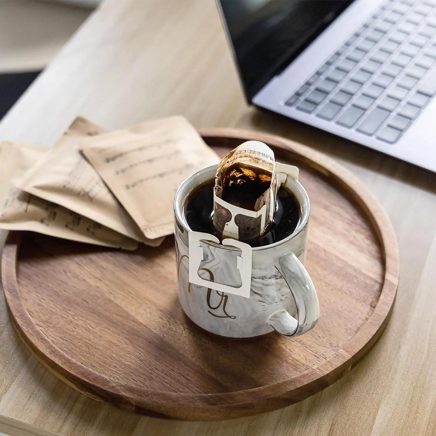 Candlestick Tray Log Tray Coffee Table Family Small Wooden Tray Home ...