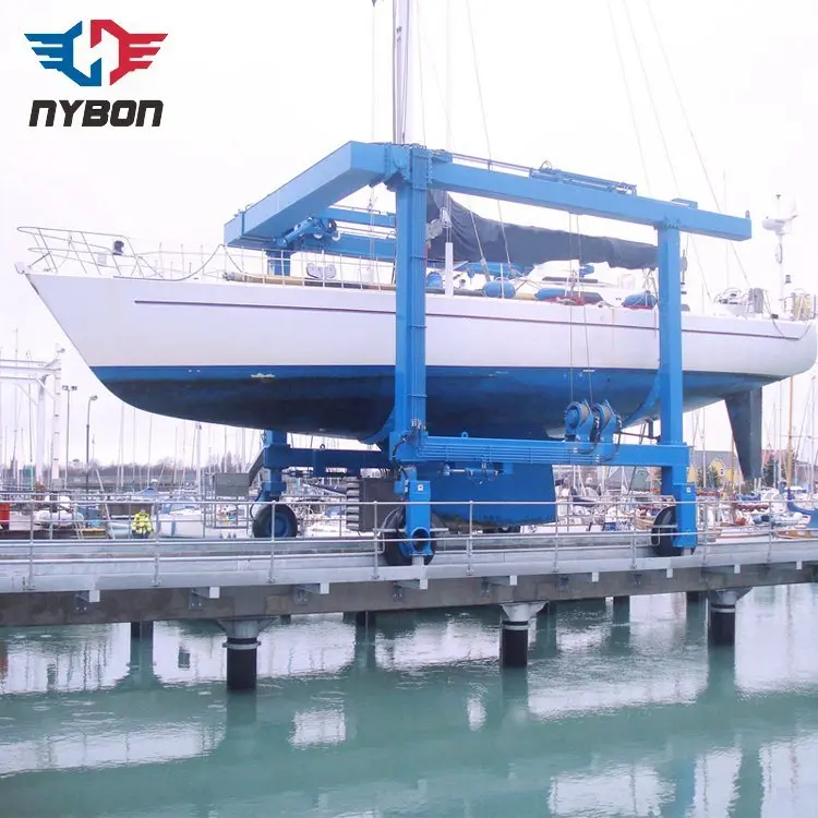 Marine Travel Boat Lift 100-300 Ton Gantry Straddle Yacht Hoist Gantry ...