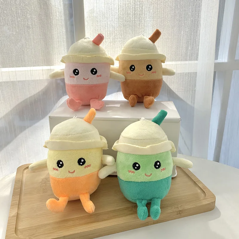Hot Milk Teacup Plushie Doll Soft Boba Key Chains Plush Backpack ...