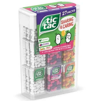 Tic Tac Sweet Mints-orange- 98g Bottle Packs- 4 Count Bulk Candy Mints ...