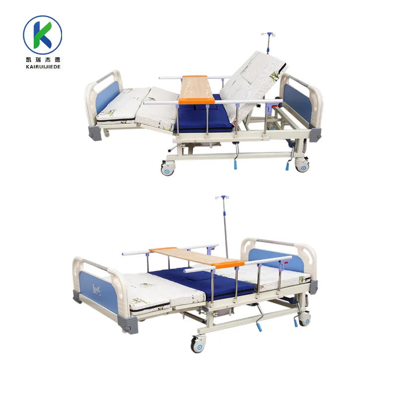 Multi-functional Cost-effective Medical Manual Home Care Nursing Bed For Patient With Toilet ...
