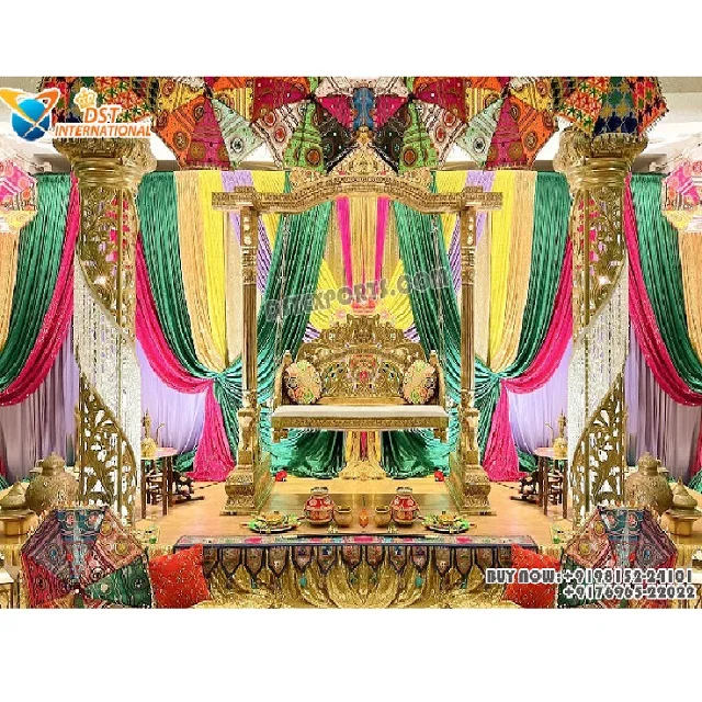 Punjabi Maiya Ceremony Stage Decoration Ideas Dj Night Function Stage ...