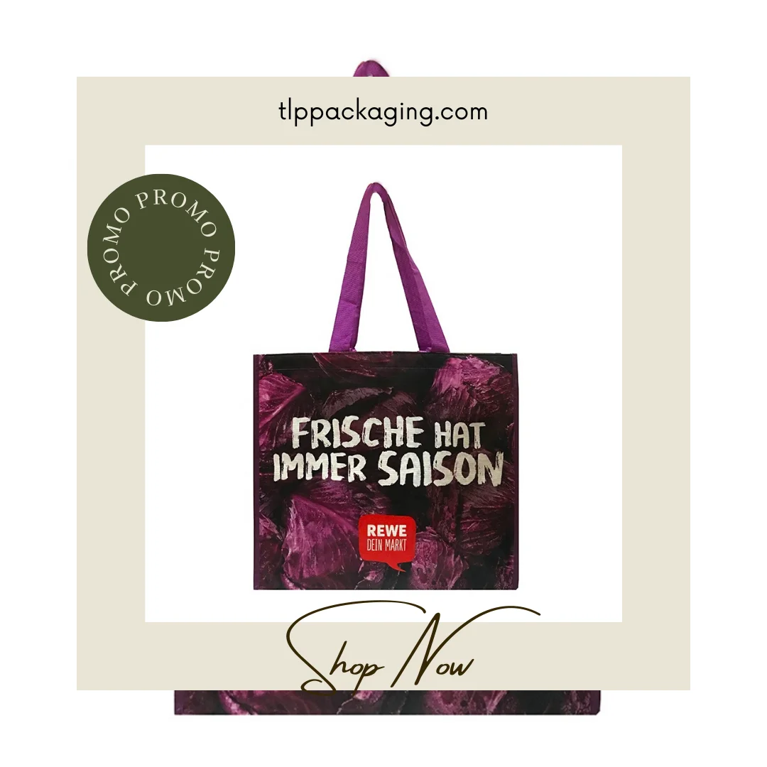 Customized Matte Laminated Custom Design Rpet Recycling Large ...