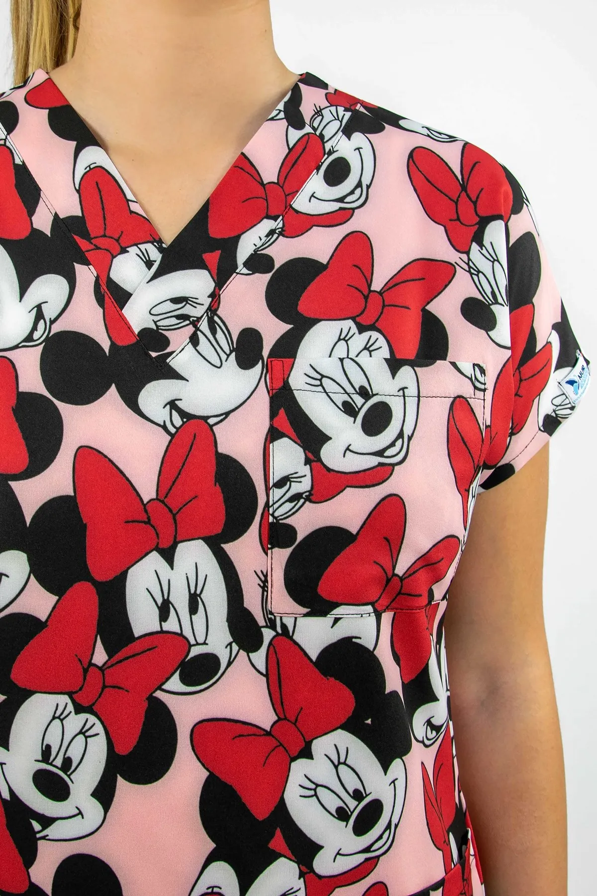 Hospital Uniforms Women Mouse Patterned Set Nurse Medical Scrubs ...