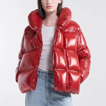 Oversized Zip-up Quilted Warm Bubble Jackets 2022 Top Quality Women's ...