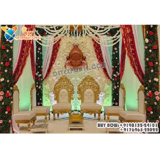 Traditional Wedding Phera Ceremony Vidhi Chairs Ideas Stylish Wooden ...