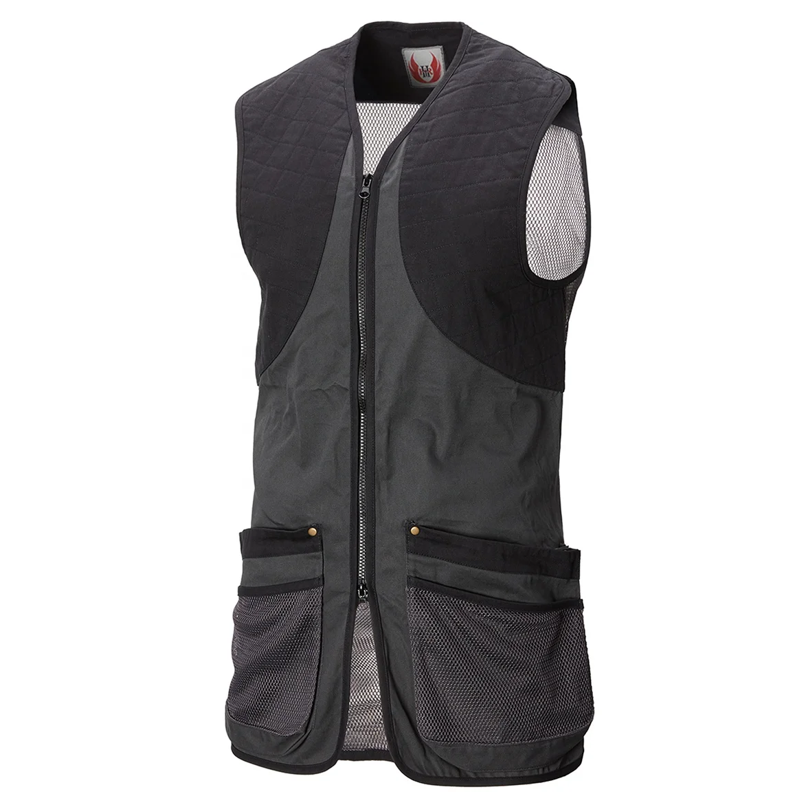 Classic Shooting Vest Mesh Back Panel Patch Pocket Expandable With ...