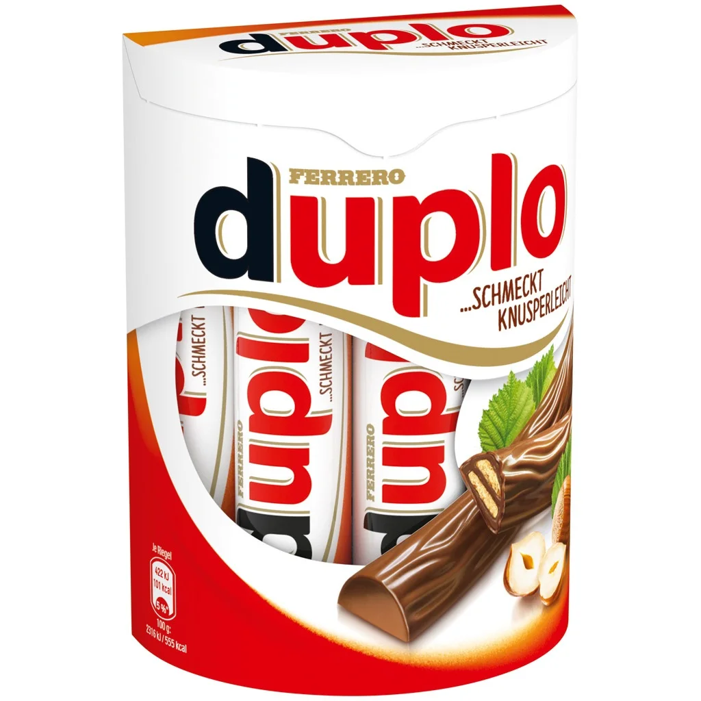 Ferrero Duplo Milk Chocolate Wafer Hazelnut Filling 24 Count - Buy ...