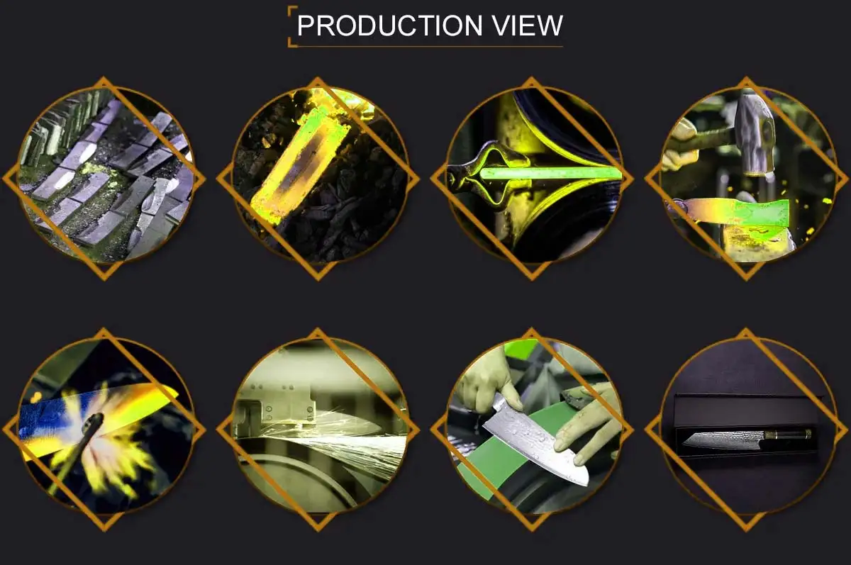 Damascus Steel fixed blade blank blade With leather sheath knife blanks ...