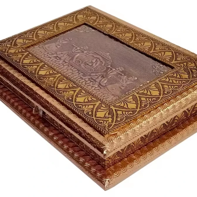 Wooden Dry Fruits Box With Oxidized Metal Sheet 'Bride's Palanquin Doli ...