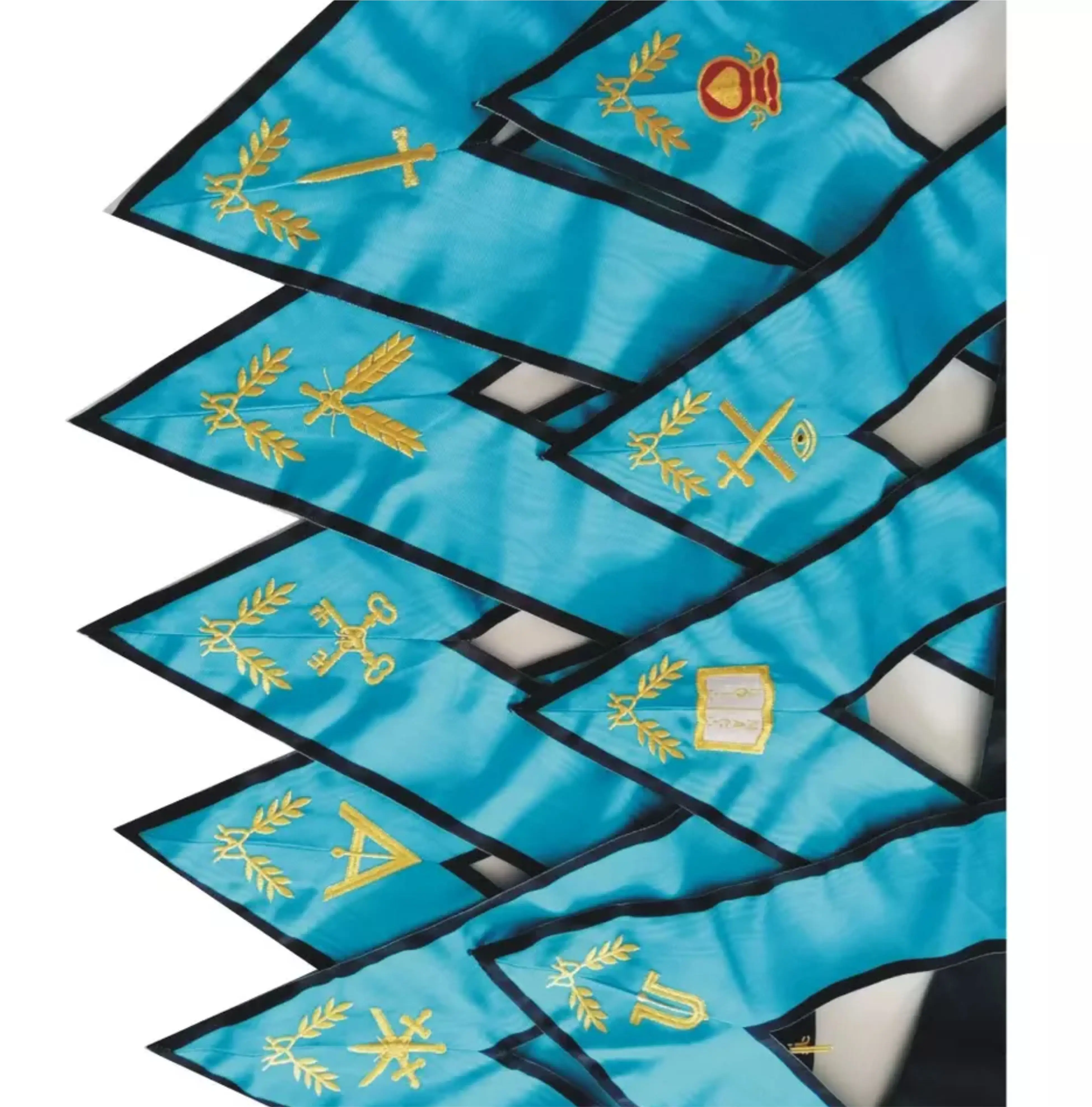 Masonic French Regalia Officer's Ranks Rite Of Memphis Misraim Set Of 9 ...