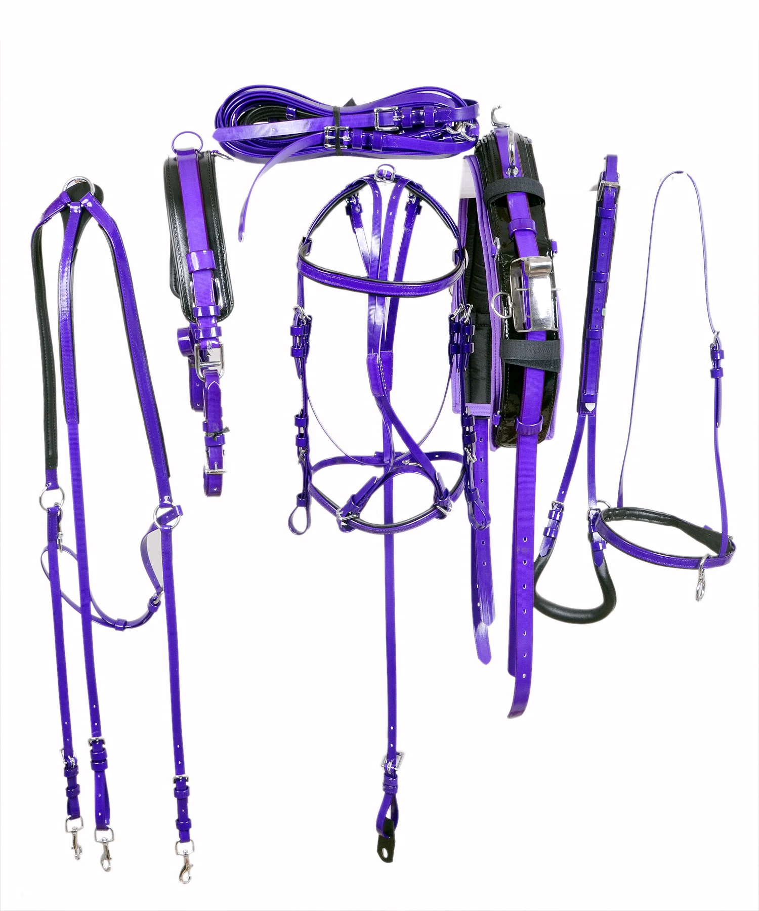 PVC Quick Hitch Horse Harness Complete Set All Size And Mixed Color ...
