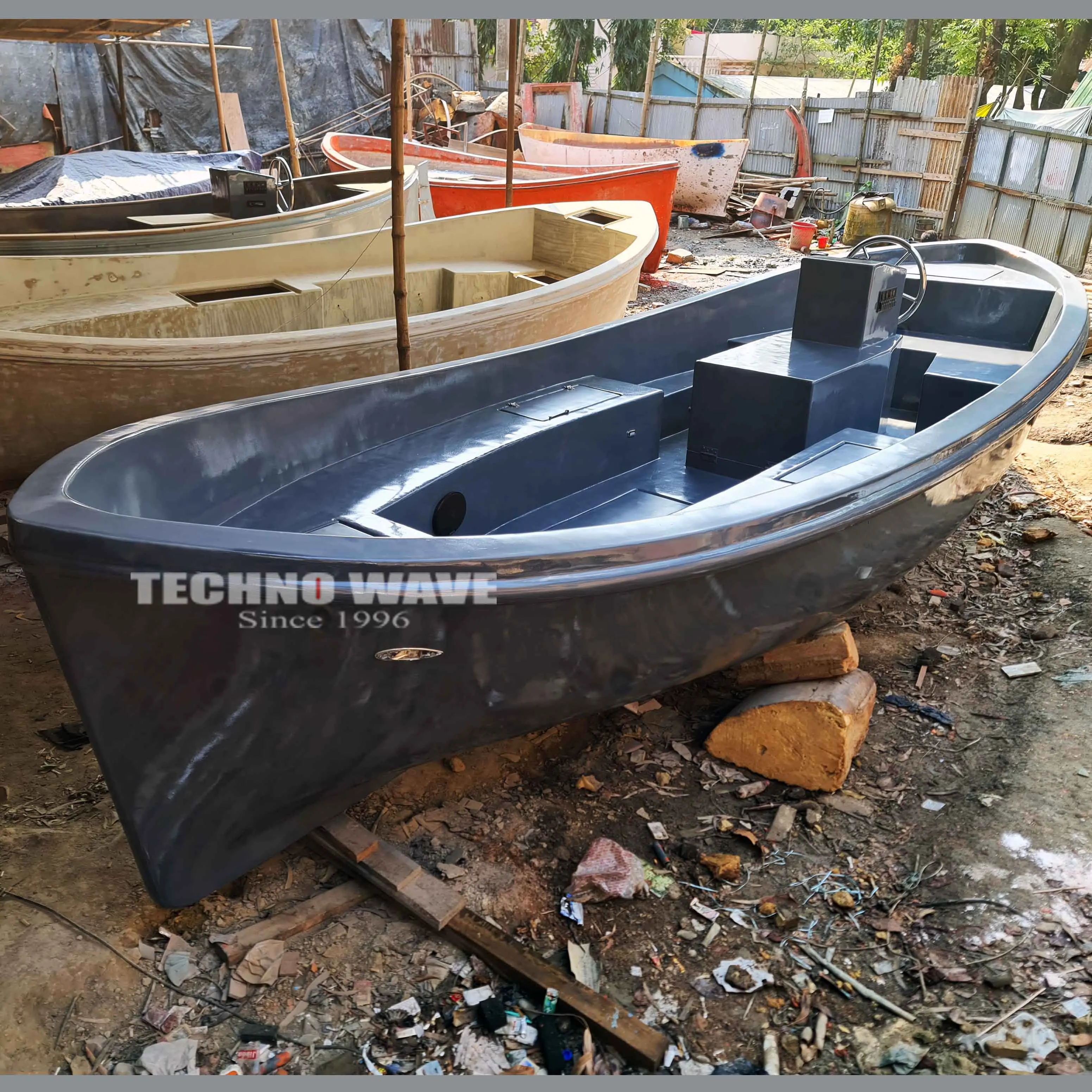 Fassmer Lifeboat Hull Renovated to Dutch Sloep Pleasure Boat