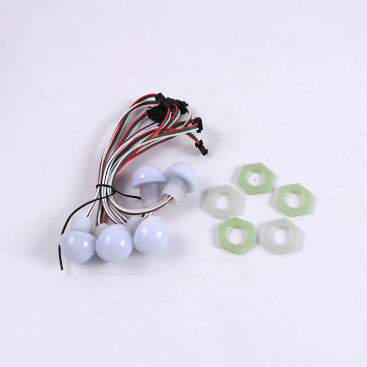 Amusement Led Pixel 3 Points 30mm Cabochon Leds Carnival Park Equipment ...