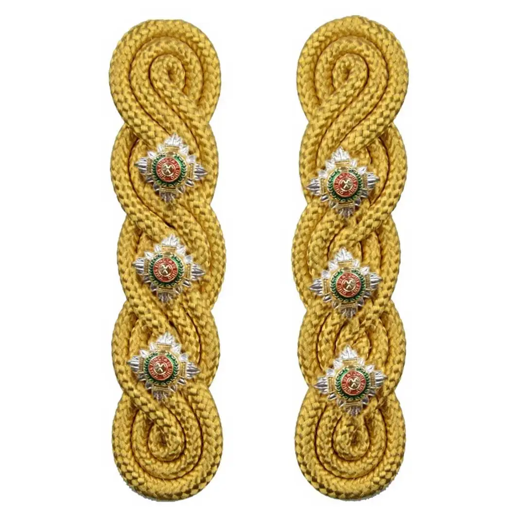 British Tactical Captain Gold Epaulette Appliques Shoulder Batches ...