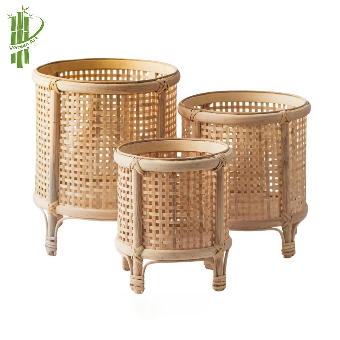 Stylized Flower Pots Made From Natural Materials - Buy Bamboo Products ...
