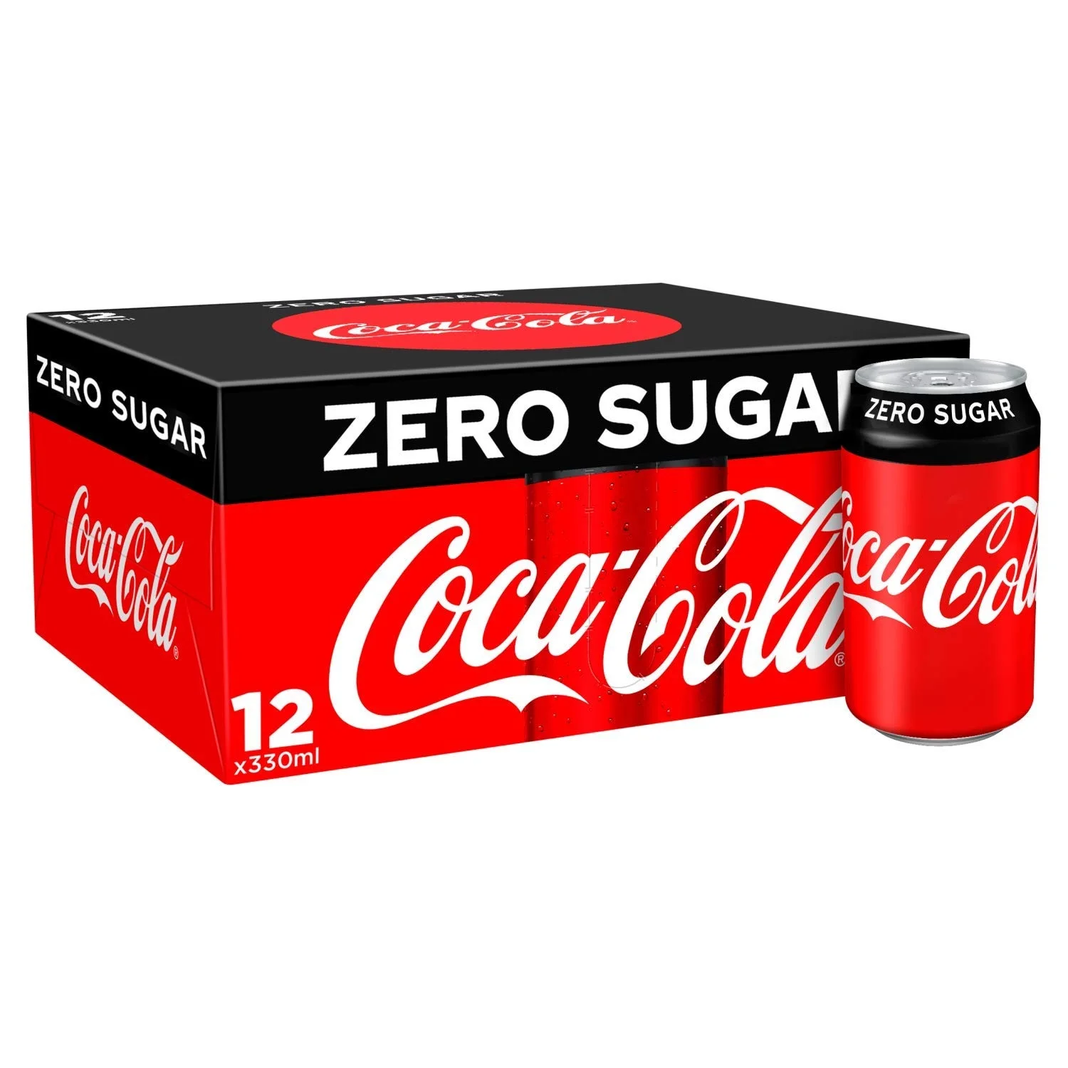 Coca Cola Zero No Sugar Can 320ml X 24 Can Carton Pack Coca-cola Coke ...