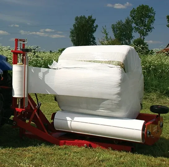 Mini Round Bale Silage Film Lightweight 500mm Width Easy Operation ...
