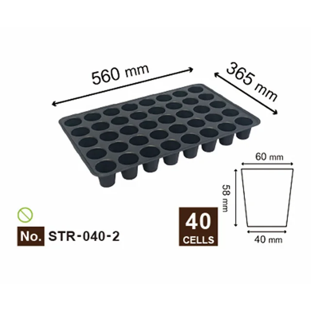 PS Flower Box Herbal Seeding Foam Wholesale Fruit Seedling Tray STR-040 ...