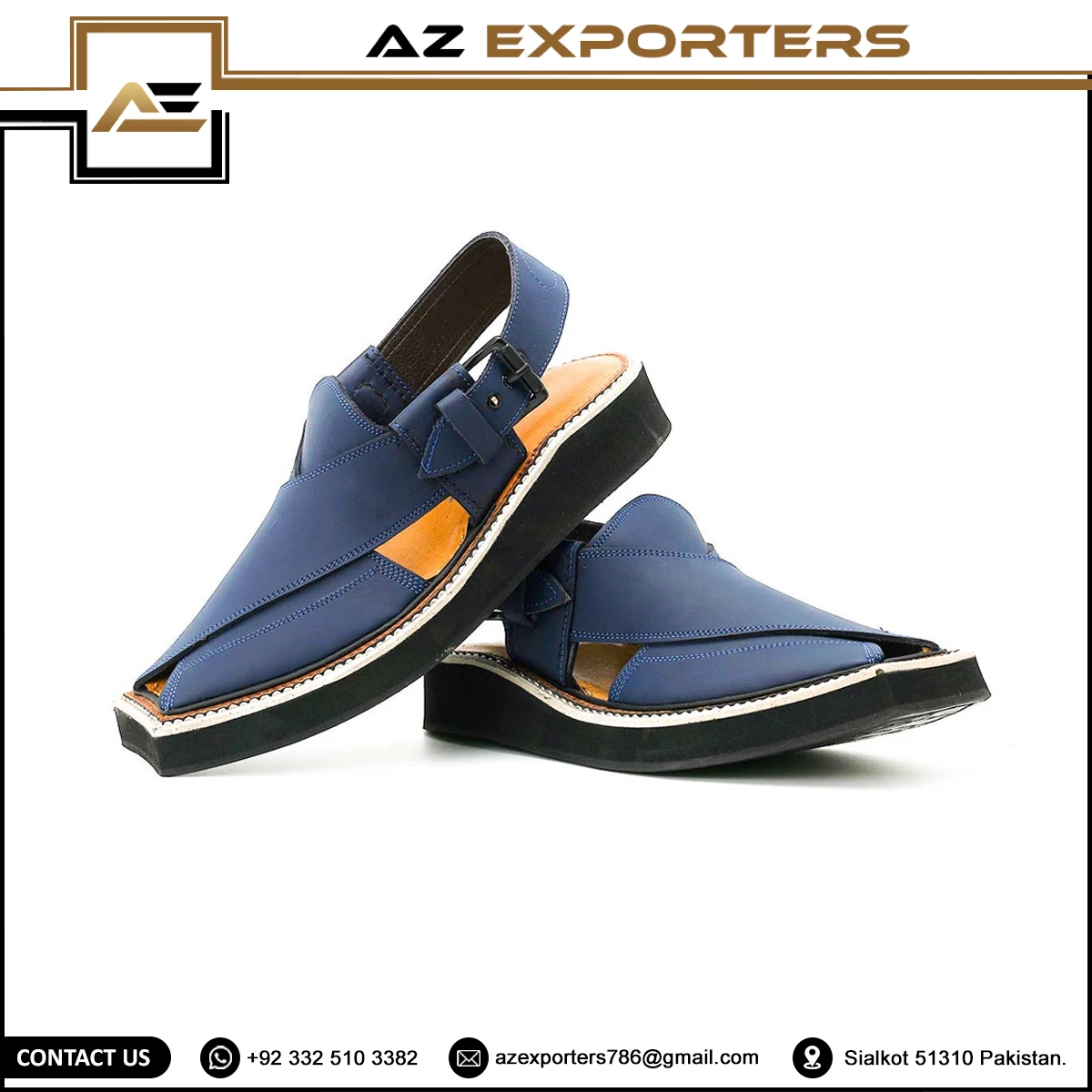 100% Genuine Leather Peshawari Khari Chappal New Design Custom Color ...