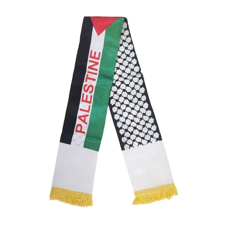 Palestine Flag Custom Scarf Palestine Double Side Scarf Printing Satin ...