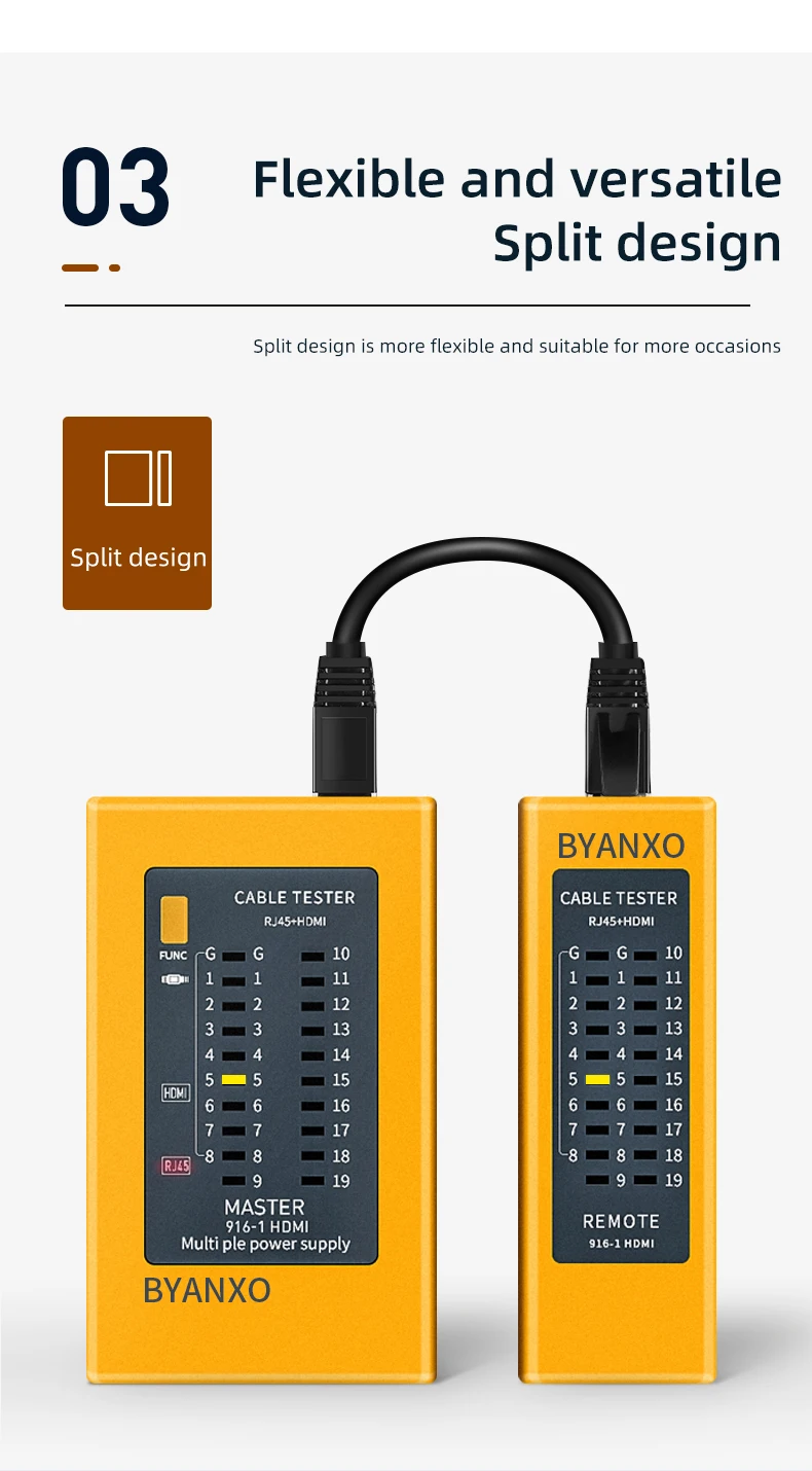 RJ45 Network Cabling Tester - High Precision & Reliability