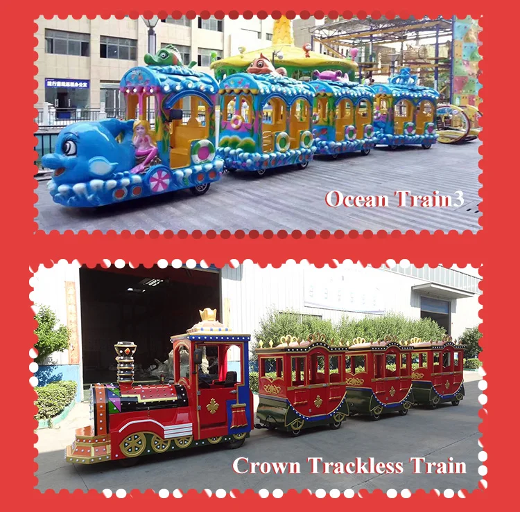 40-seat Internal Combustion Engine Trackless Train For Sale Amusement ...