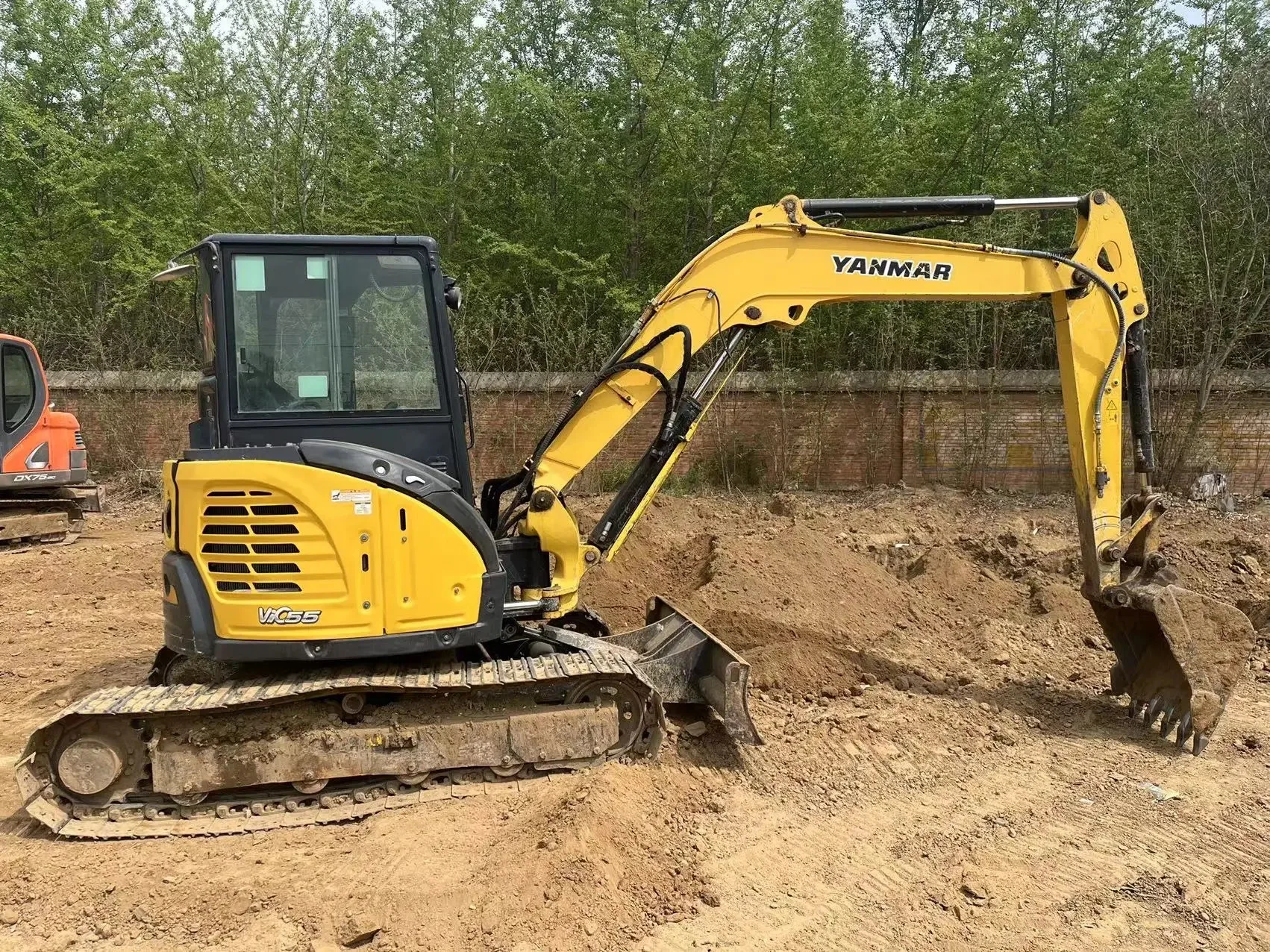 Yanmar Vio55 Hydraulic Crawler Excavator Mini Used Yanmar 5 Ton Machine ...