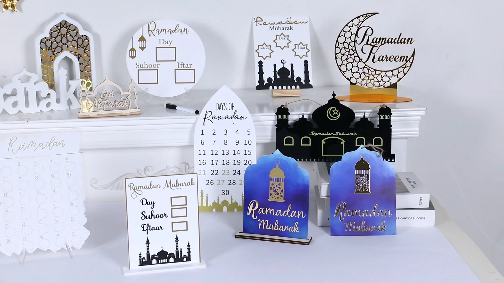 Huiran Custom Islamic Ramadan Home Tabletop Decor Acrylic Ramadan ...