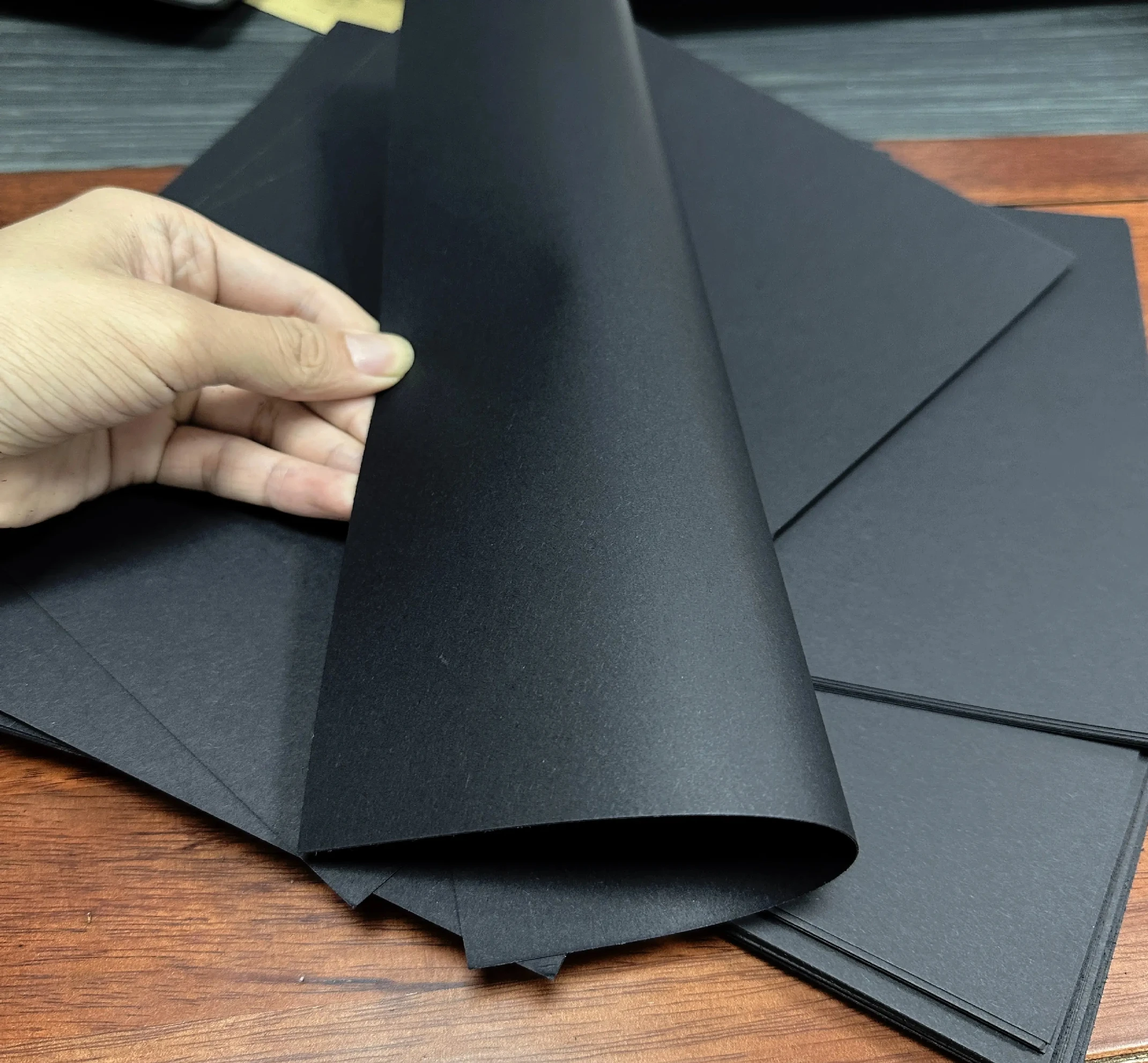 Paper Board For Packing - 300gsm Black Hard Cardboard Paper,100% Wood ...