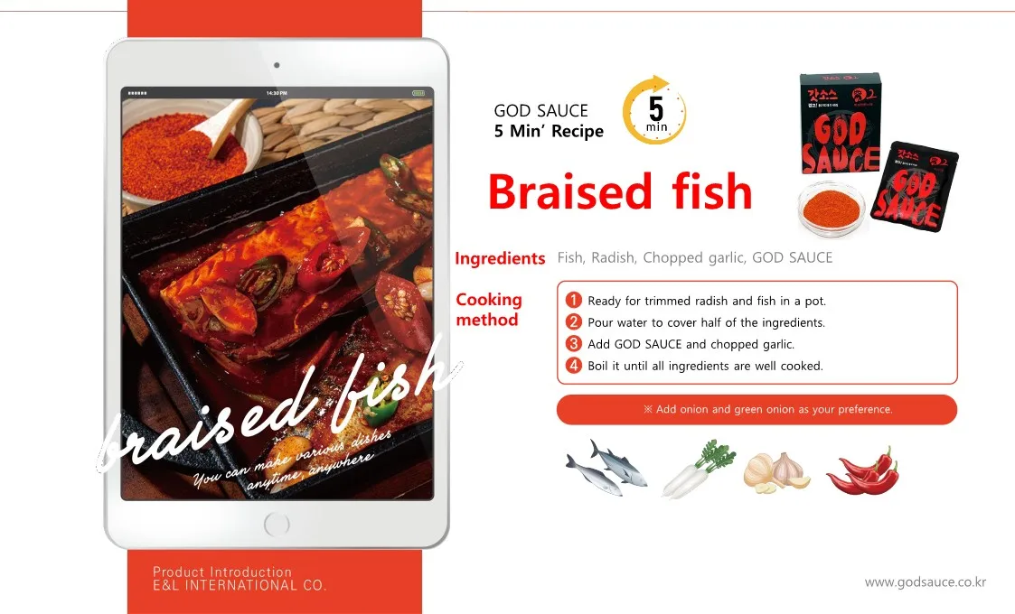 Korean High Quality Cooking Chili Sauce Pouch Package Condiment Chili ...