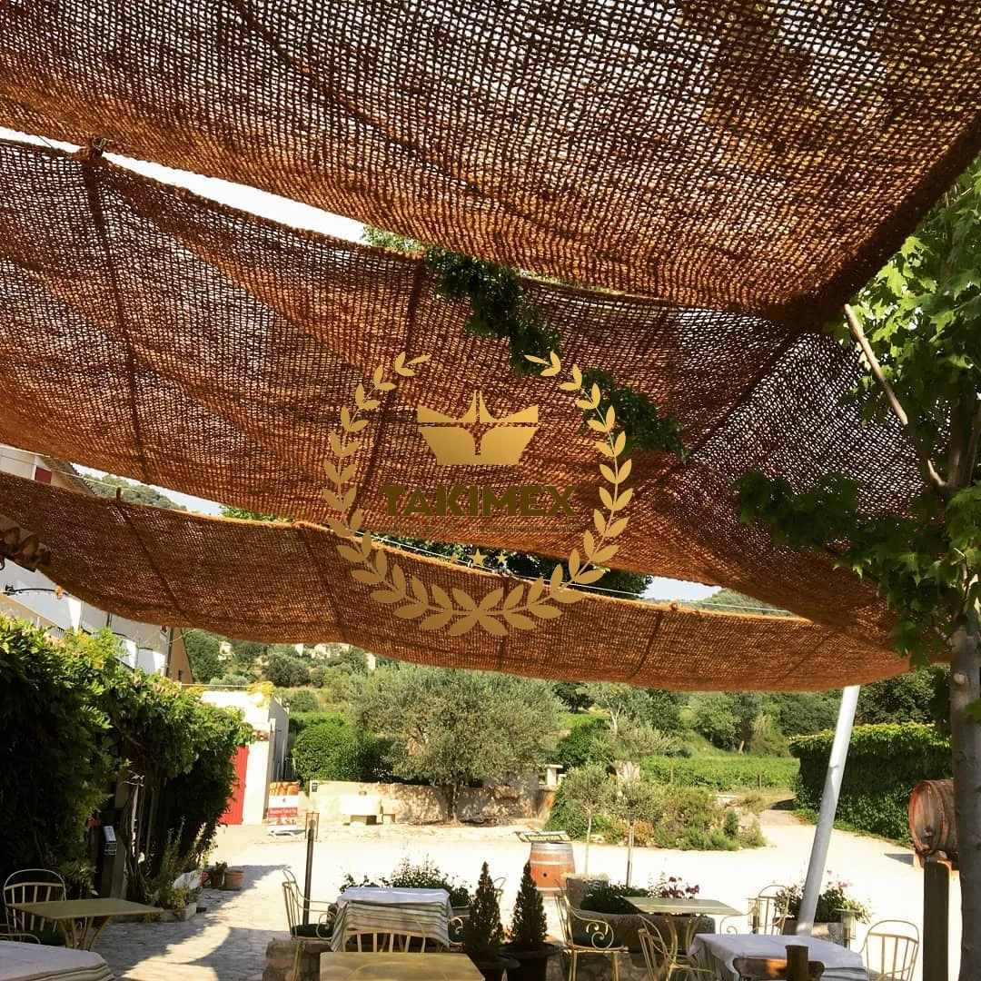 Coconut Fiber Shade Sails - Natural, Durable, and UV Protected