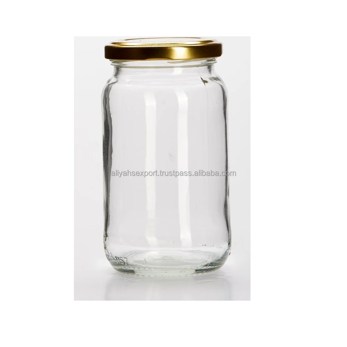 Metal Lid Glass Jars Food Storage Container Multiple Size Cookies Pot ...